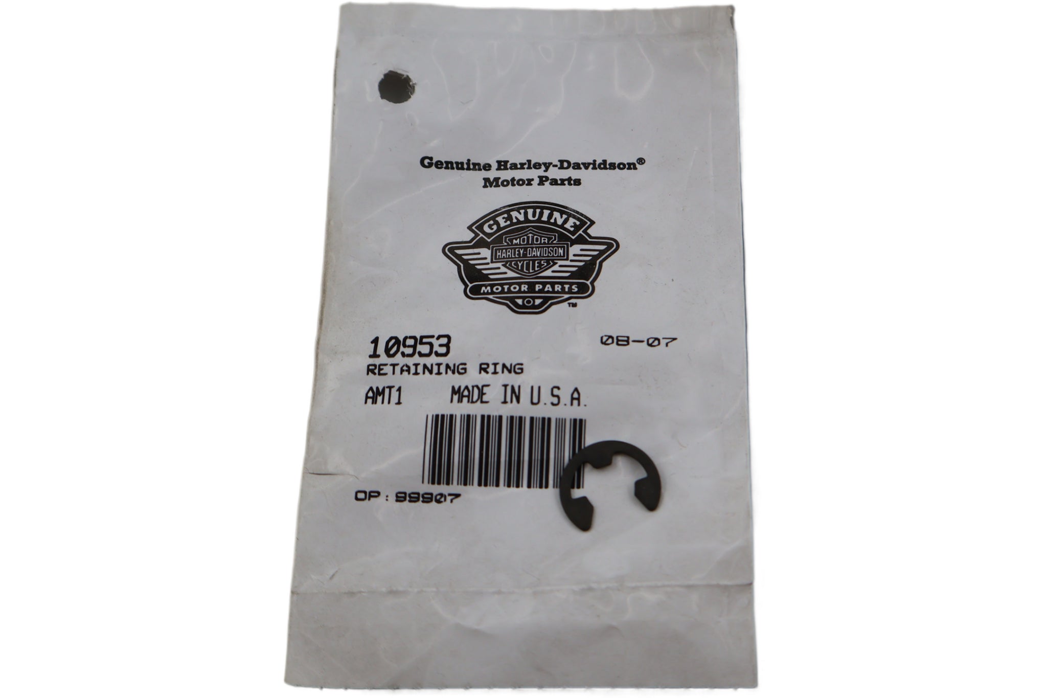 10953 NEW OEM HARLEY-DAVIDSON RETAINING RING 10953| NOSOEMPARTS