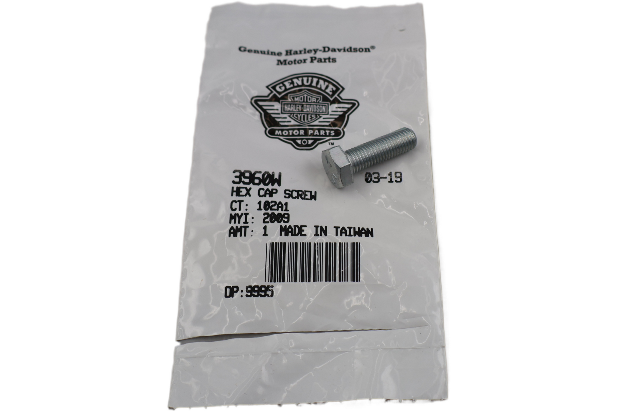 3960W NEW OEM HARLEY-DAVIDSON SCREW HEX CAP 5/16"-24 X 1" 3960W ...