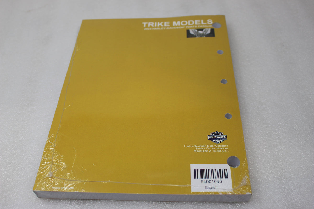 94001040 NEW OEM 2023 HARLEY-DAVIDSON TRIKE MODELS PARTS CATALOG ...